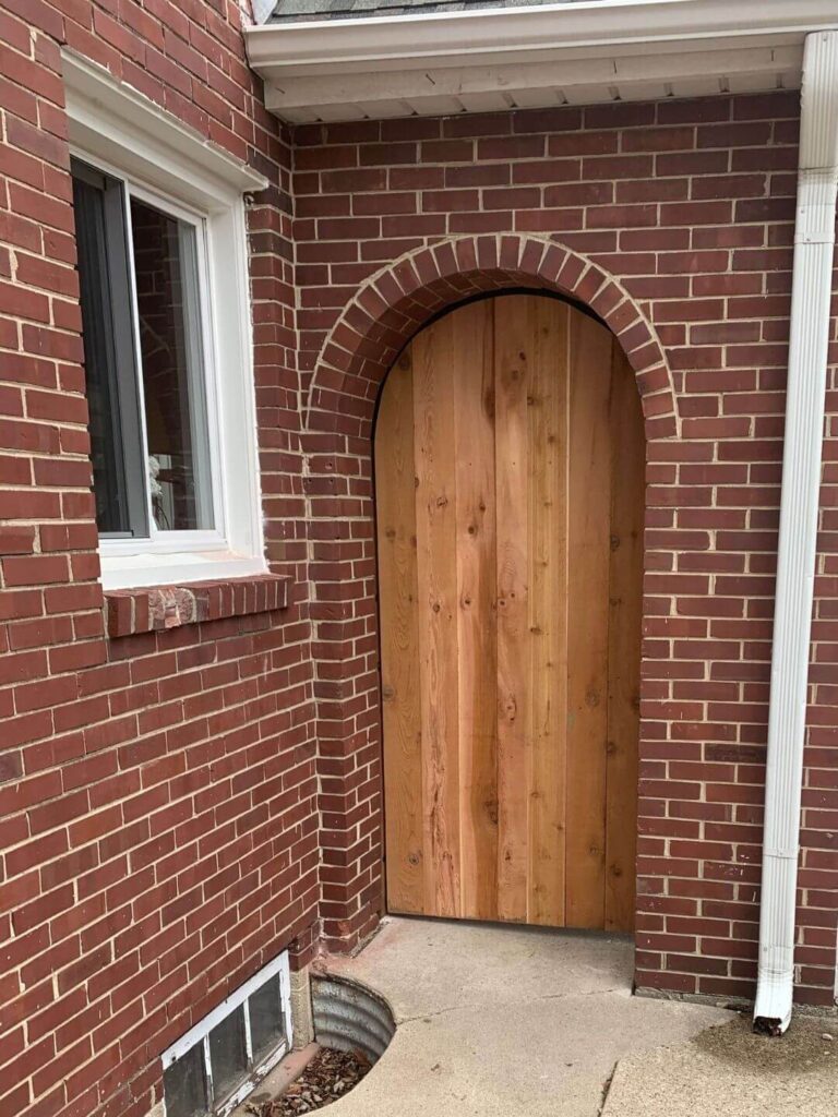 Arched Custom Walk Gate - Chuck's Fence