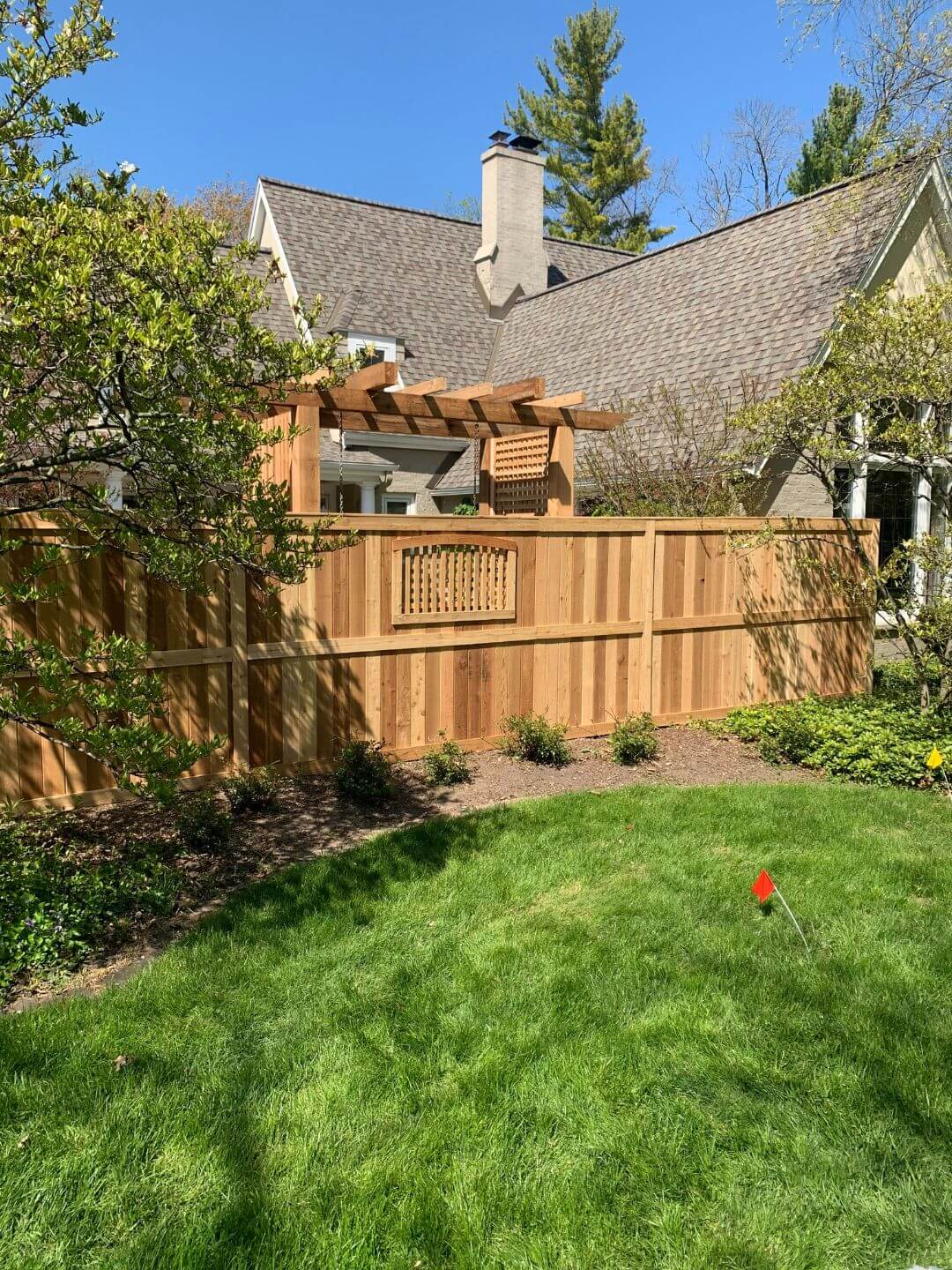 Arbor with Lattice - Chuck's Fence
