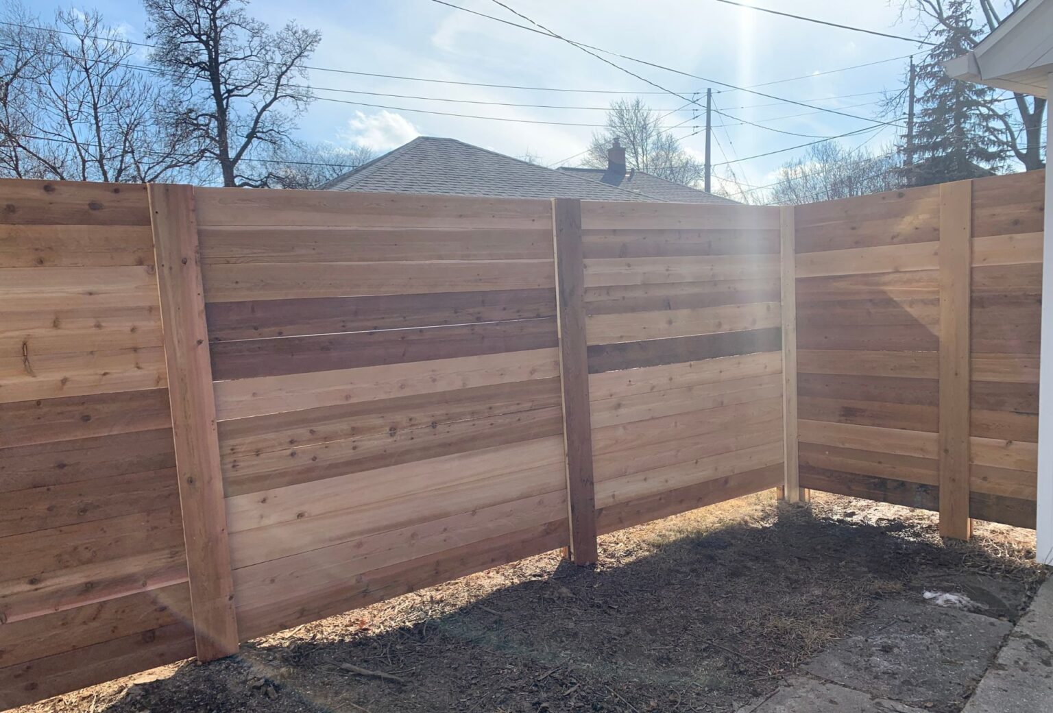 Horizontal Cedar 6’ Tall - Chuck's Fence