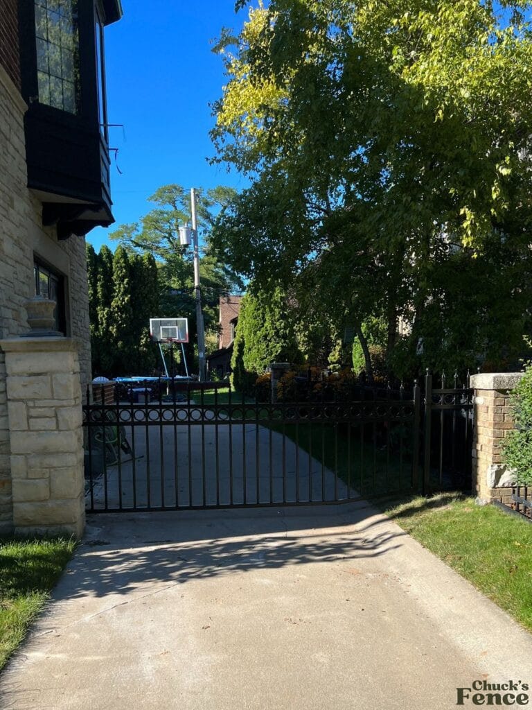 Steel Drive Gate Custom Weld - Chuck's Fence